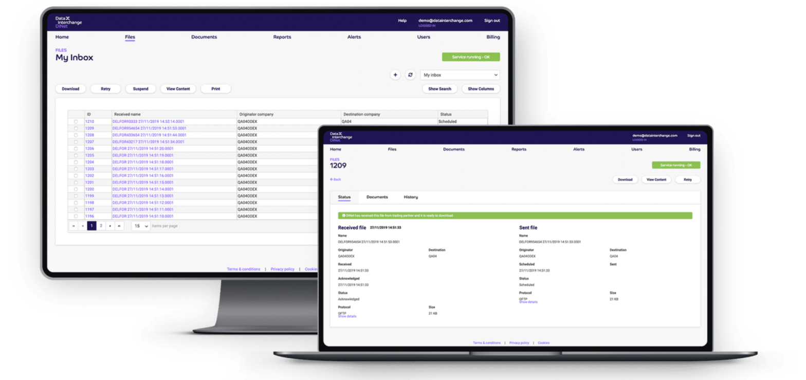 Data Interchange | DiNet - Our Value Added Network